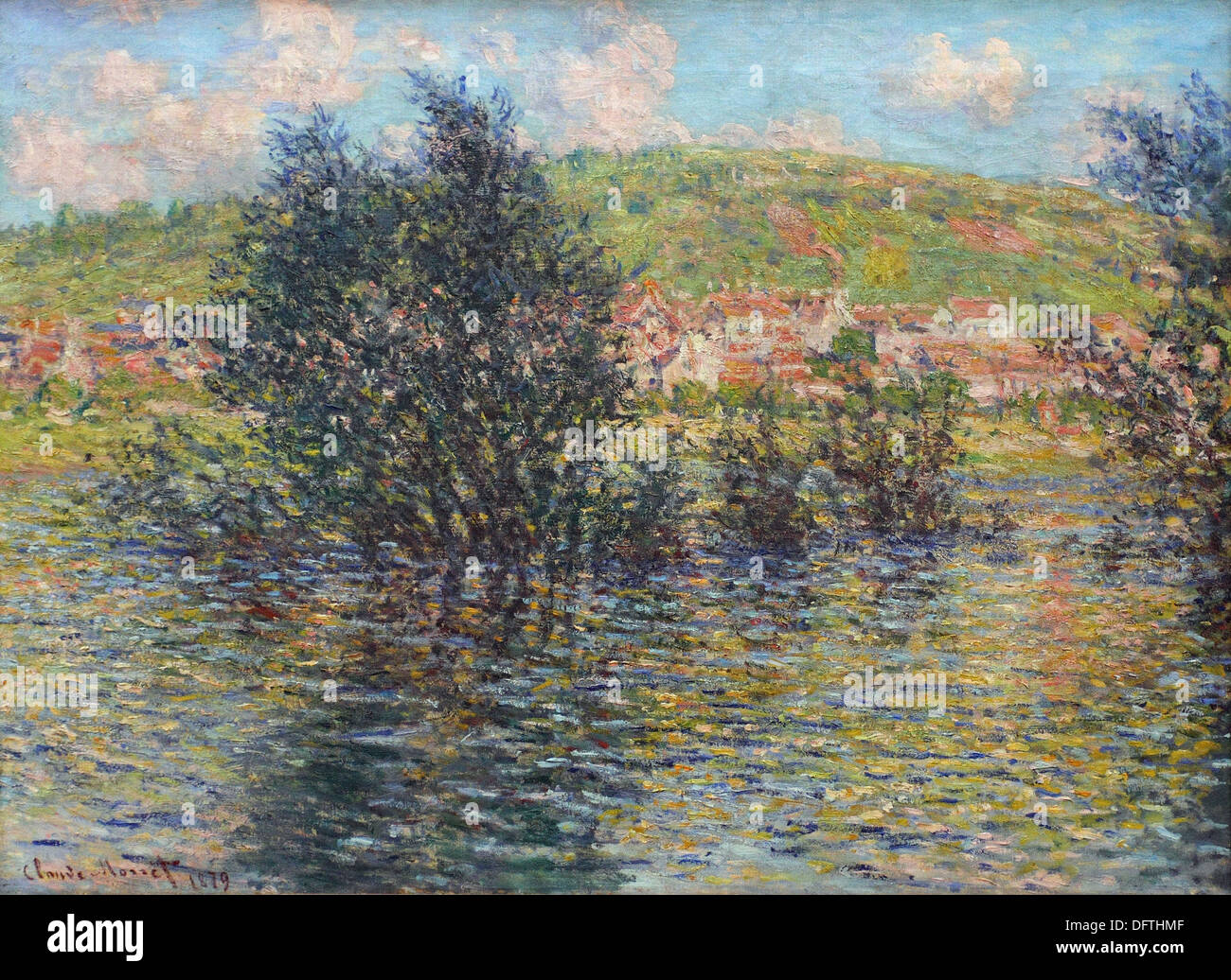 Claude MONET - The Seine at Vetheuil, effect of sunshine after the rain ...