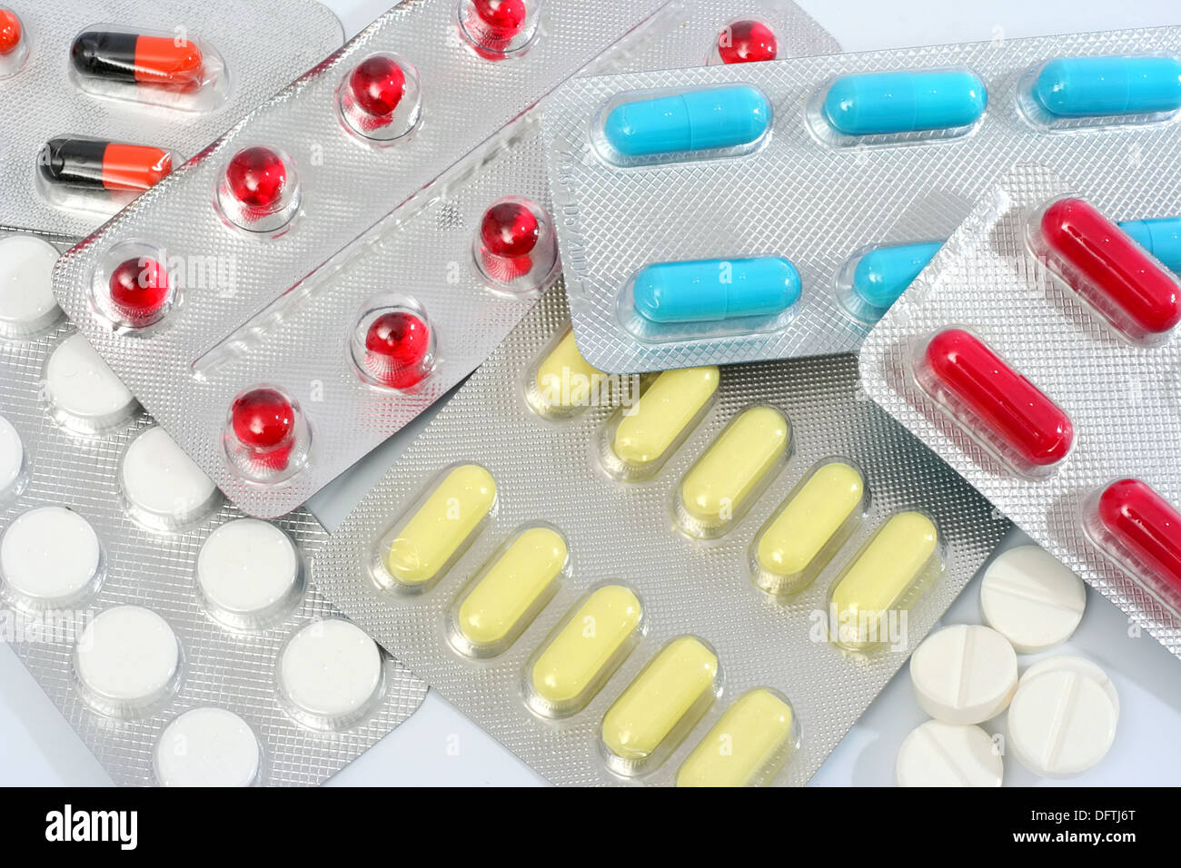 Top view of several pill packs Stock Photo - Alamy