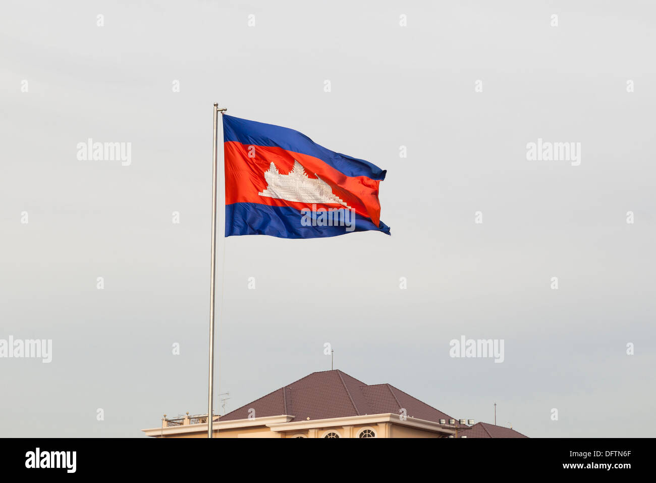 Cambodian flag, Cambodia Stock Photo - Alamy