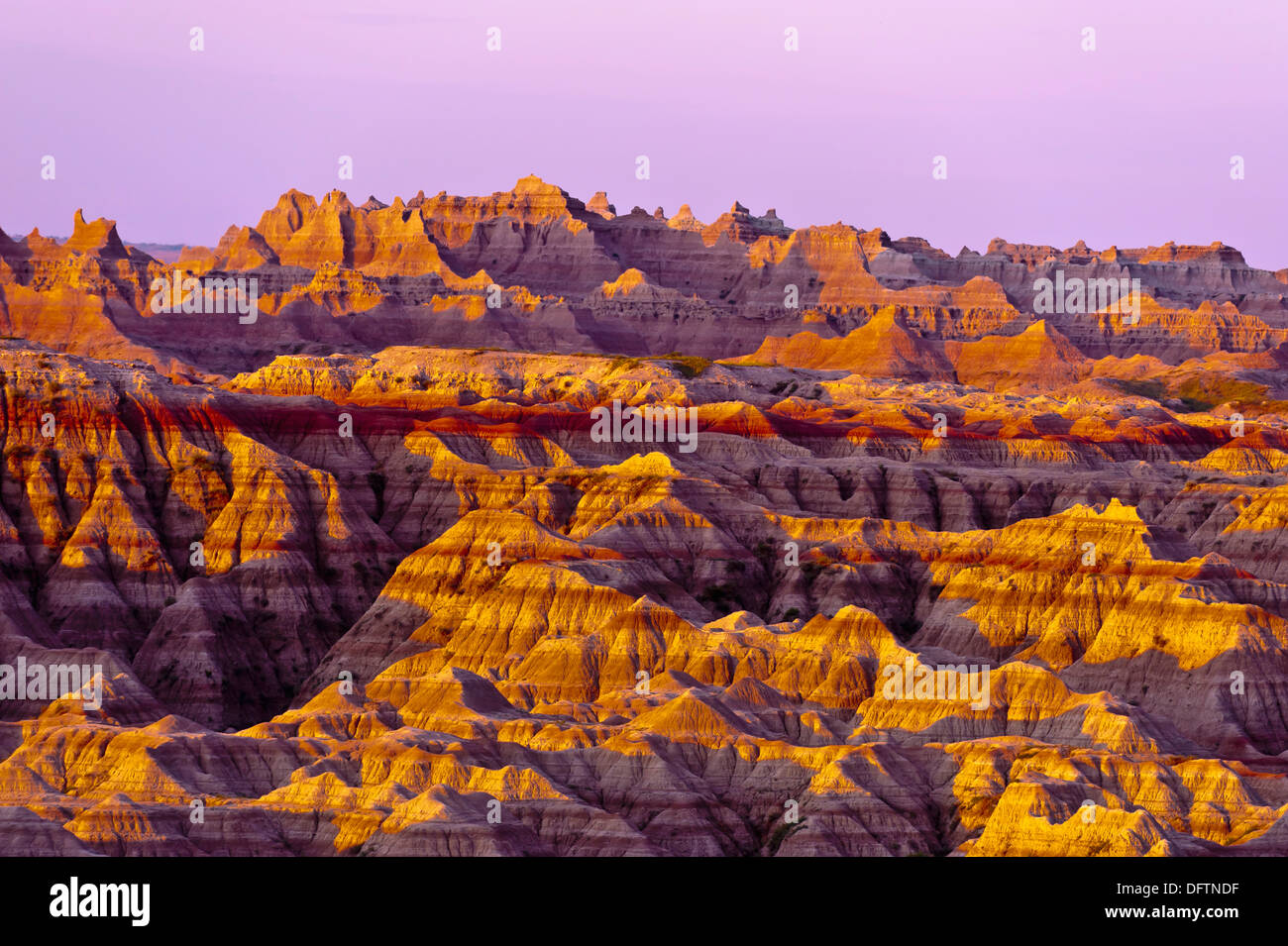 Sunrise Big Badlands Overlook Badlands High Resolution Stock ...