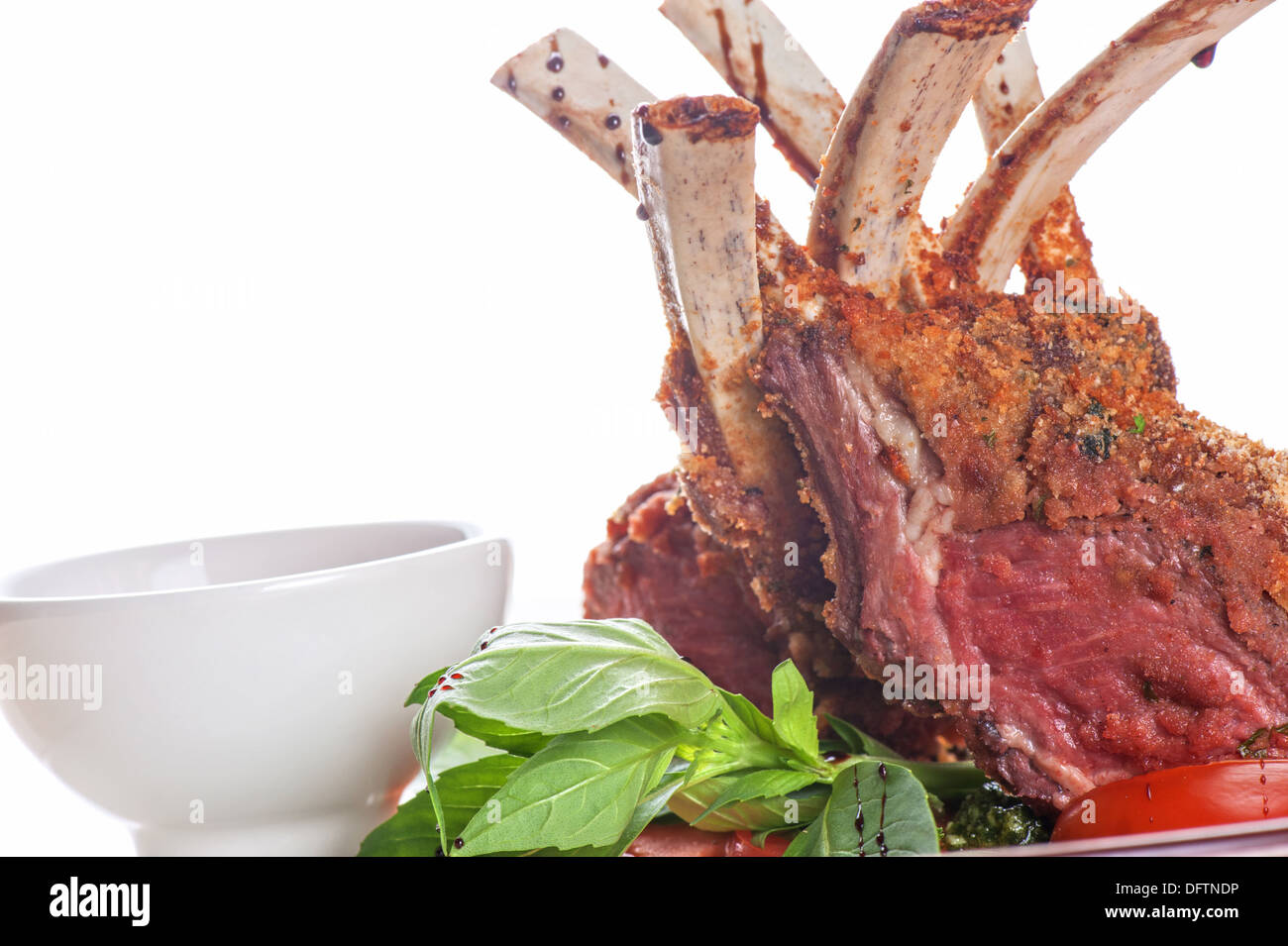 roasted lamb rib Stock Photo - Alamy