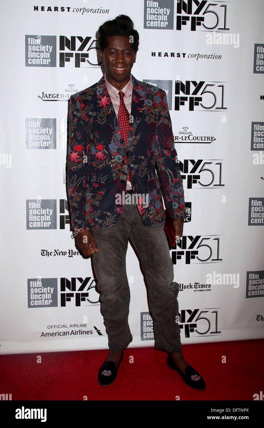 New York, New York, USA. 8th Oct, 2013. JAY ALEXANDER wears a Marc ...