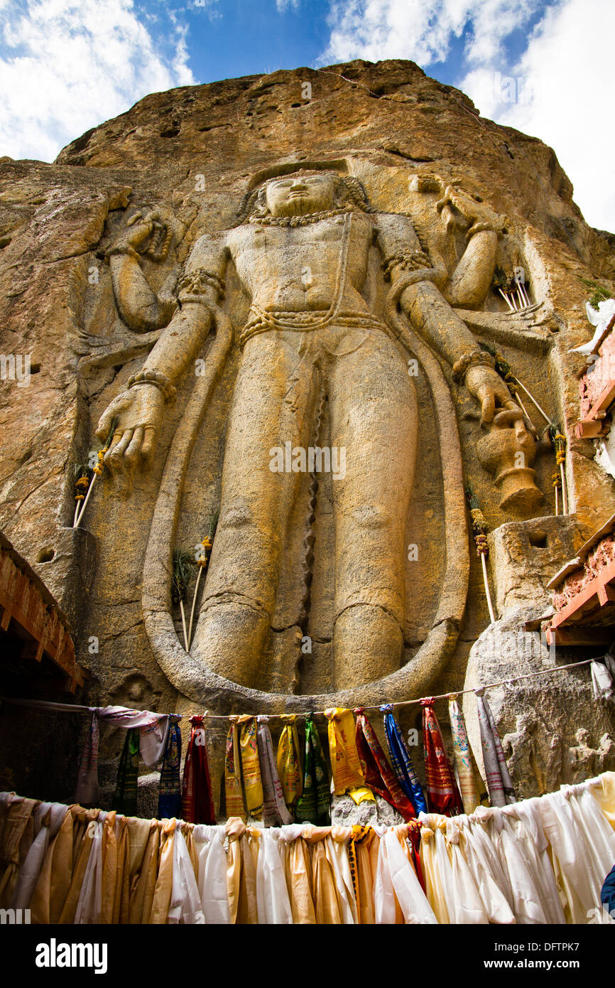 Chamba statue at mulbekh hi-res stock photography and images - Alamy