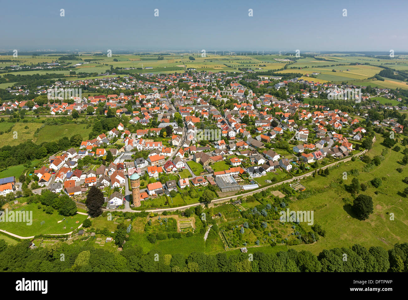 Aerial view of Ruethen, Rüthen, North Rhine-Westphalia, Germany Stock ...