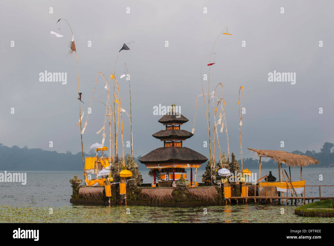 Pura Ulun Danu Bratan or Pura Bratan Water Temple on Lake Bratan, Bali ...