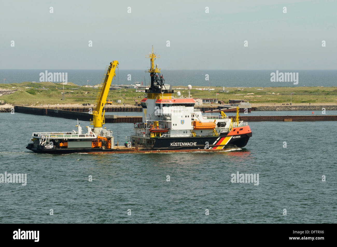 Neuwerk, a multi-purpose ship of the Federal Waterways and Shipping ...