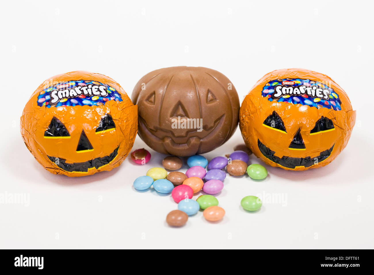 Three halloween candies Stock Photo - Alamy
