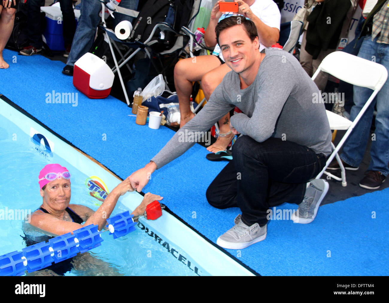 New York, New York, USA. 8th Oct, 2013. Olympic gold medal winner RYAN ...