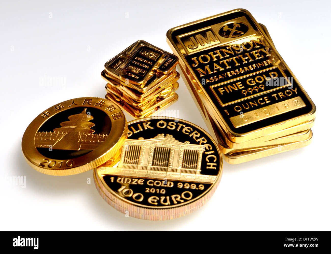Gold plated ingot hi-res stock photography and images - Alamy