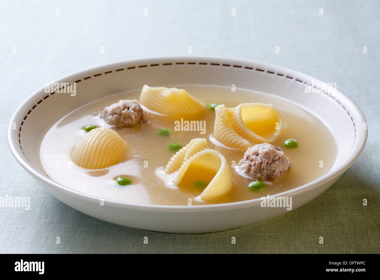Traditional catalan meat and pasta soup Stock Photo - Alamy