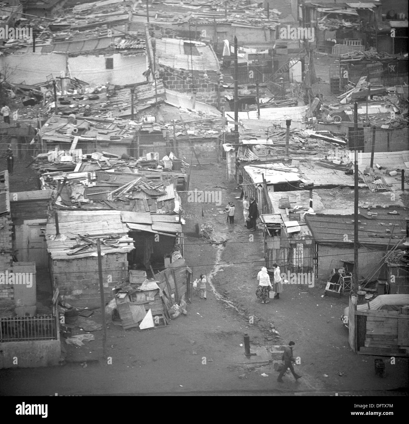Living in a slum Black and White Stock Photos & Images - Alamy
