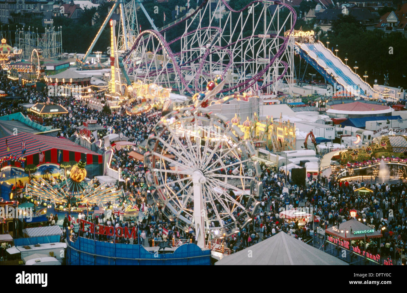 Funfair ride oktoberfest munich germany hi-res stock photography and ...