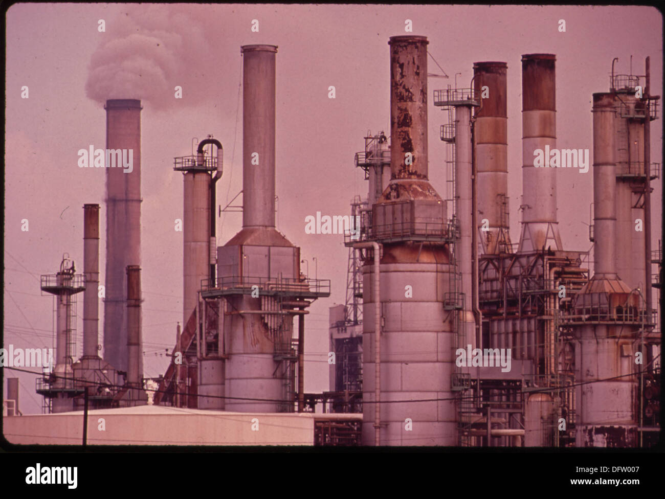 Old smokestacks hi-res stock photography and images - Alamy