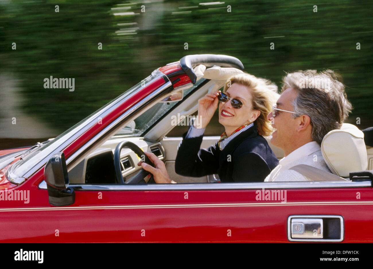 Red convertible hi-res stock photography and images - Alamy