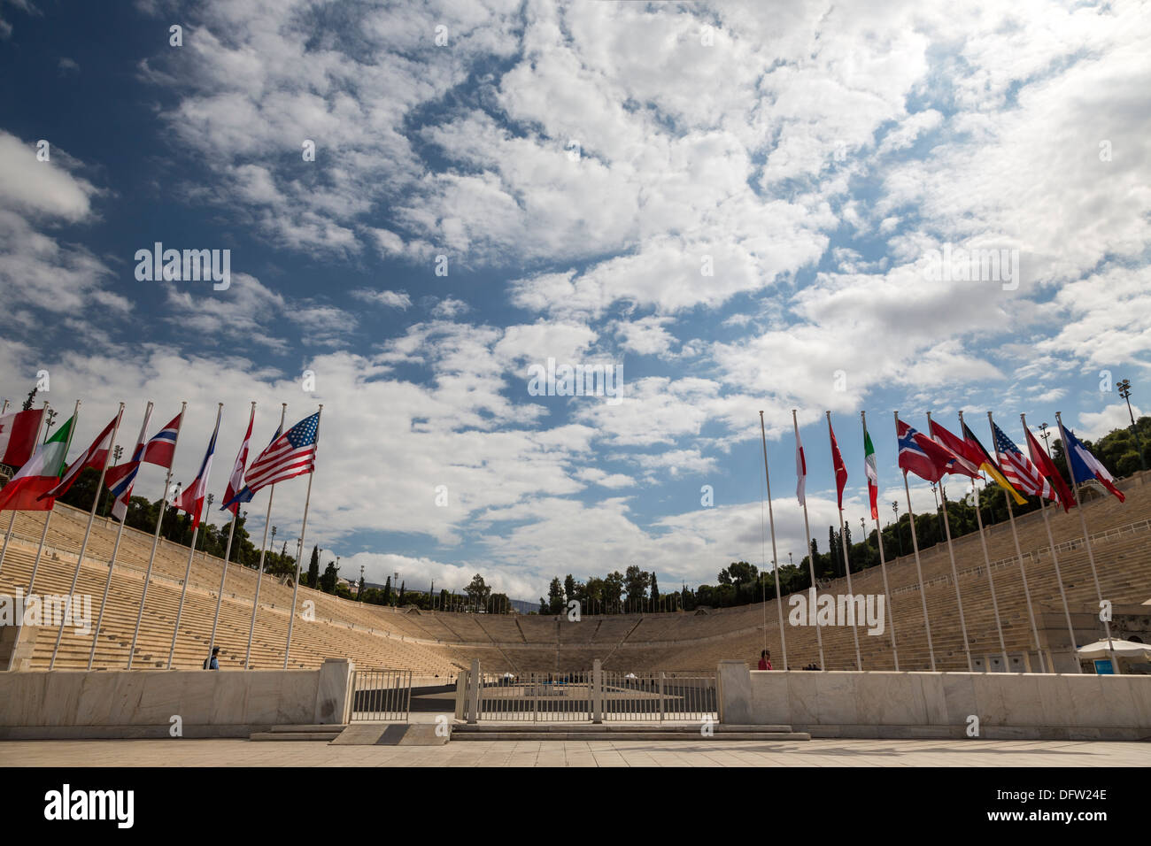 The Panathenaic stadium, also known as Kallimarmaro. Athens, Greece ...