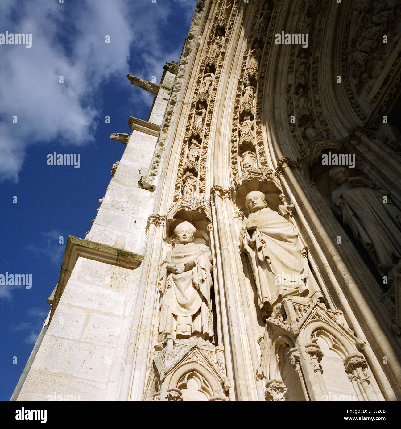 Bordeaux. France. Cathedral St Andre on Place Pey-Berland Stock Photo ...