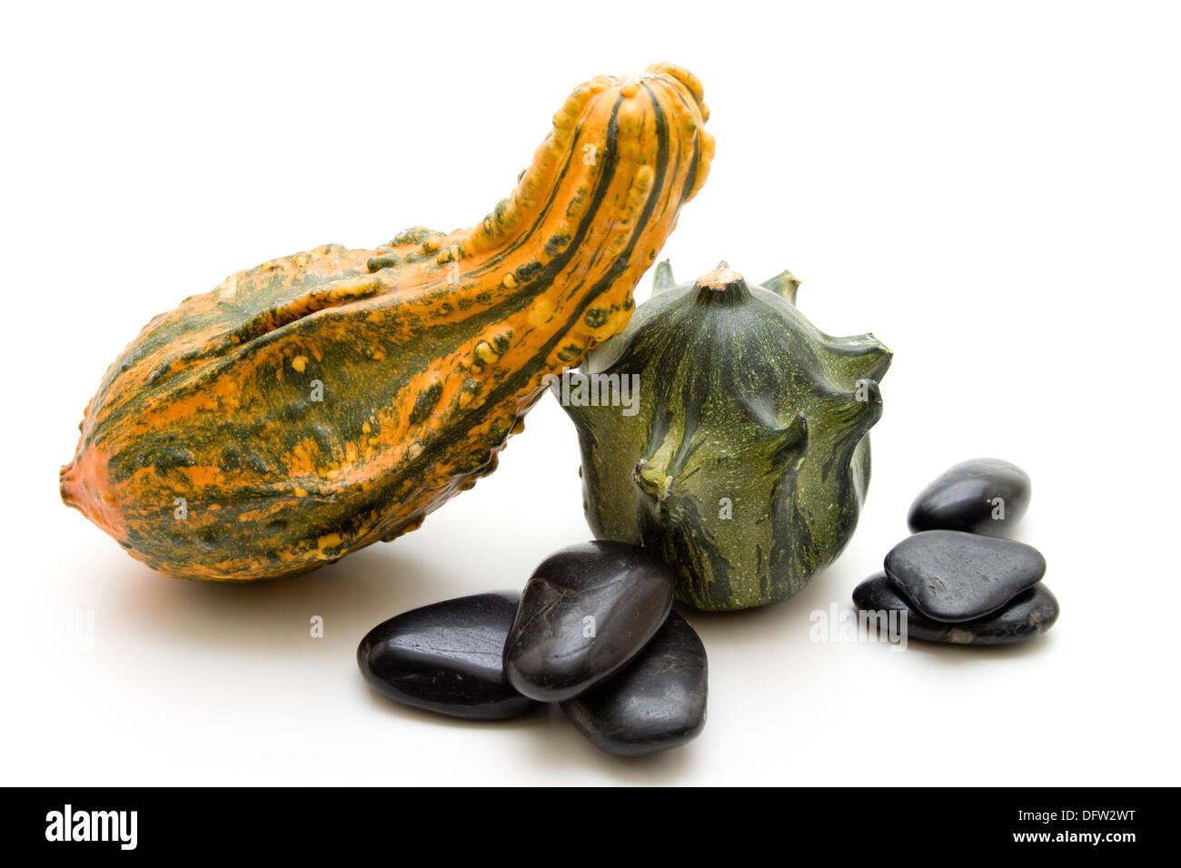 Pumpkin with stones Stock Photo - Alamy