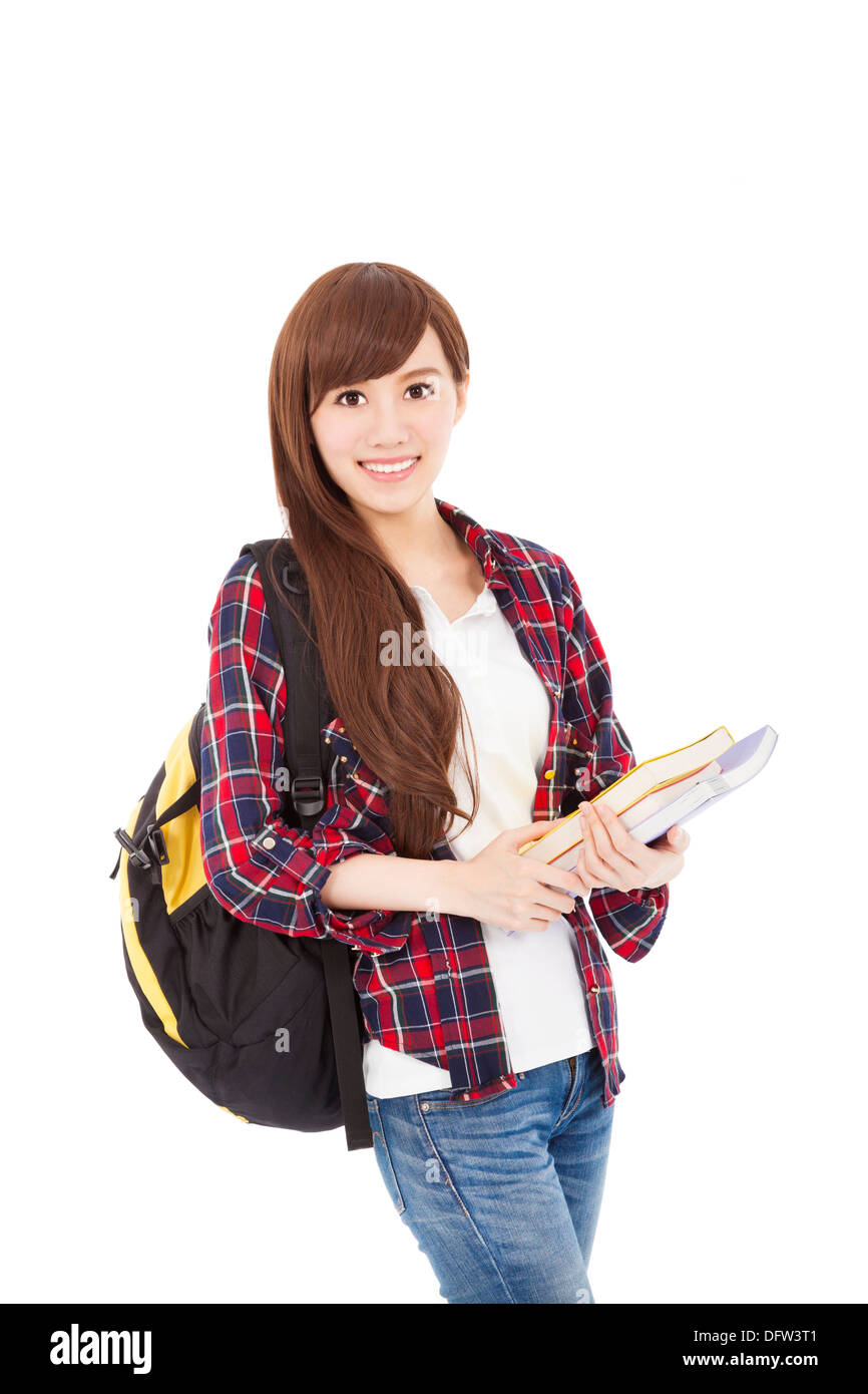 Smiling college student hi-res stock photography and images - Alamy