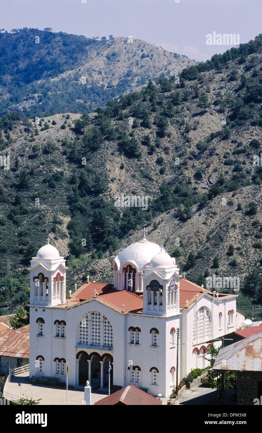 Church at Pedoulas. Troodos massif. Cyprus Stock Photo - Alamy