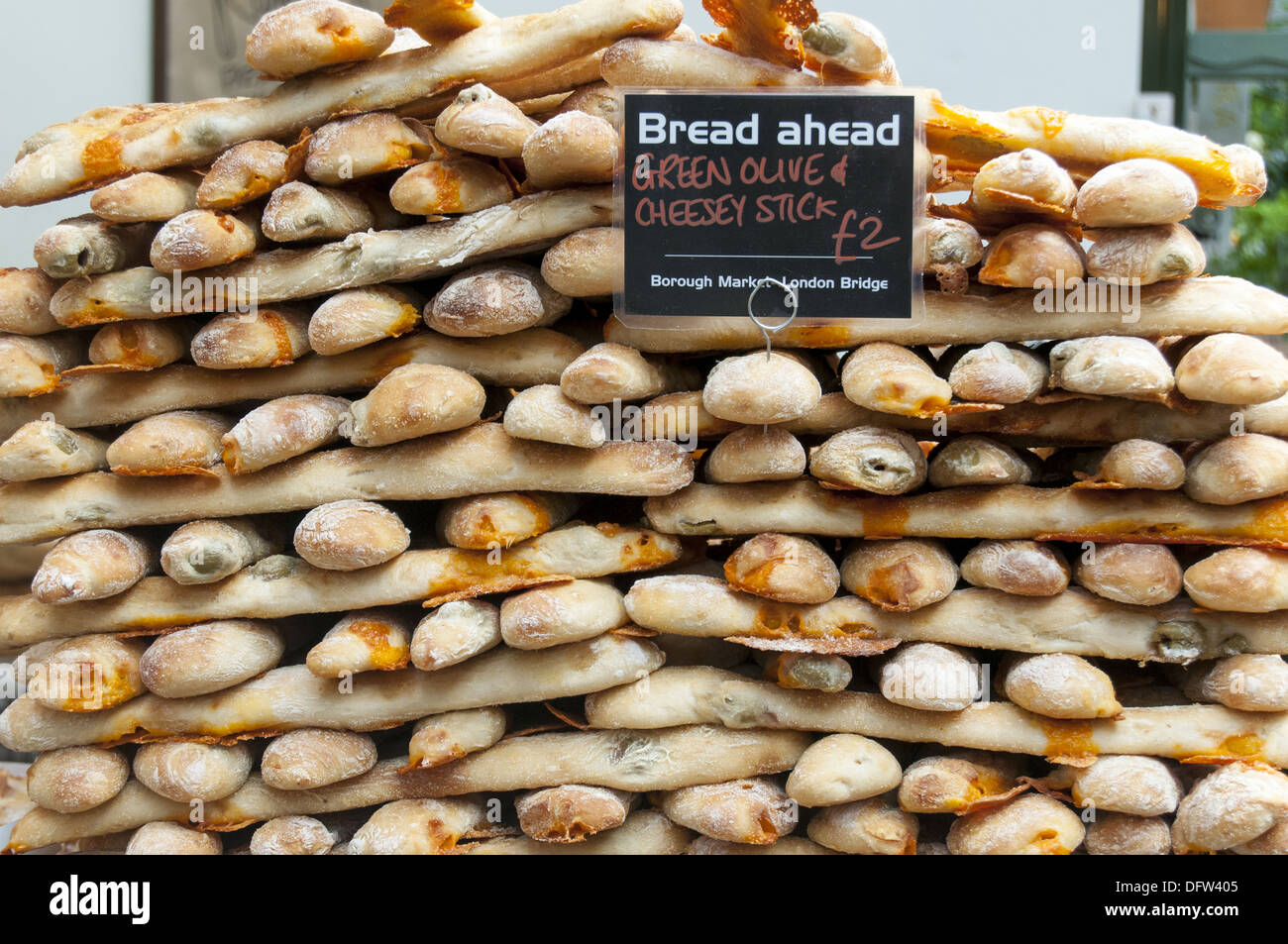 Fresh Bread on Display at Borough Food Market, Southwark, London Bridge ...