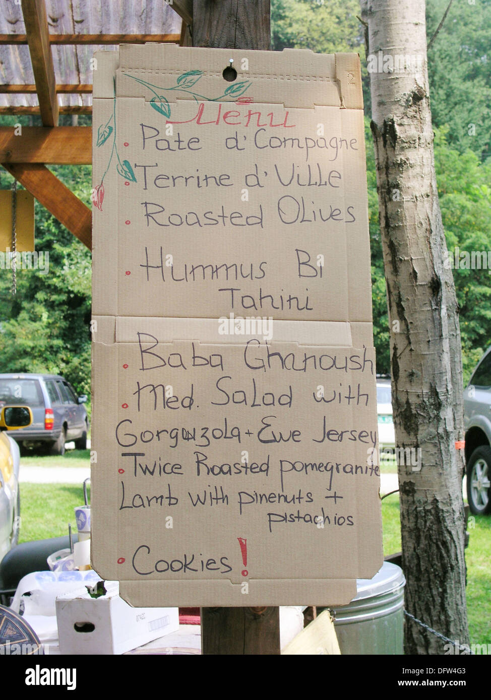 English handwritten menu hi-res stock photography and images - Alamy