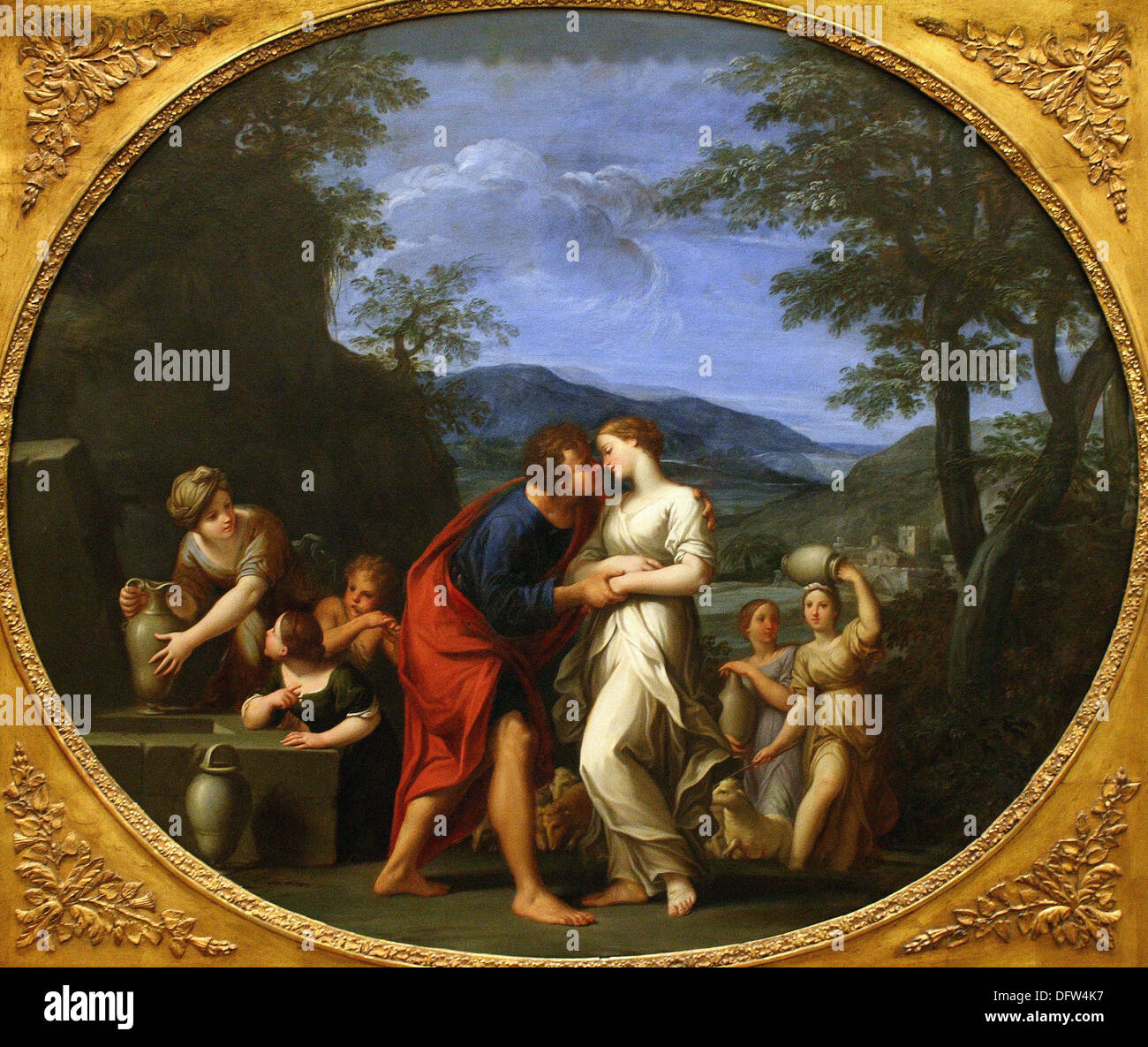 Marcantonio FRANCESCHINI - The meeting of Jacob and Rachel at the well ...