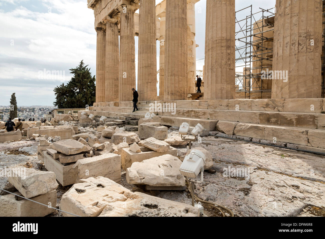 The ancient temple of Parthenon, Acropolis, Athens, Greece Stock Photo ...