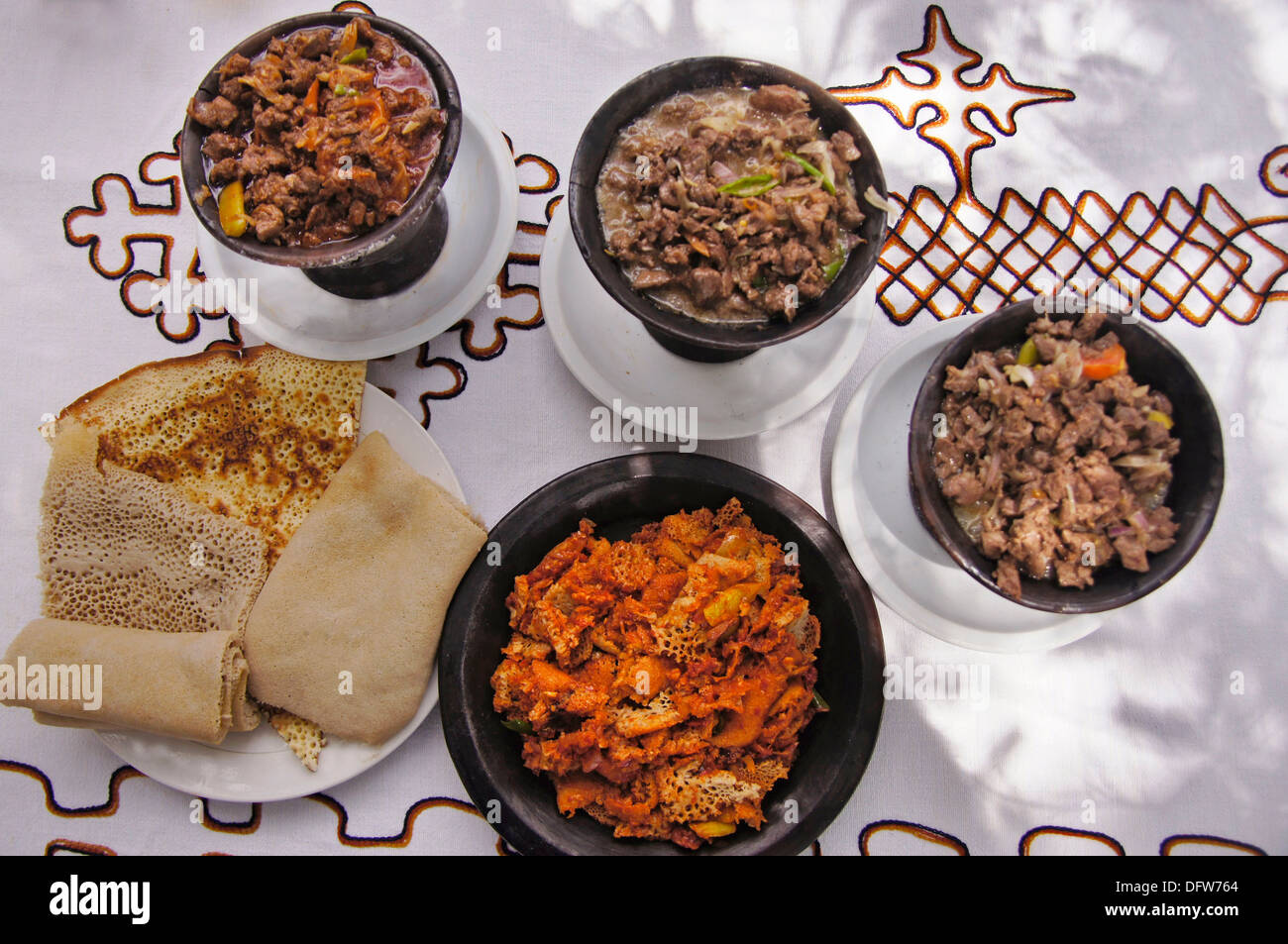 Injera firfir hi-res stock photography and images - Alamy