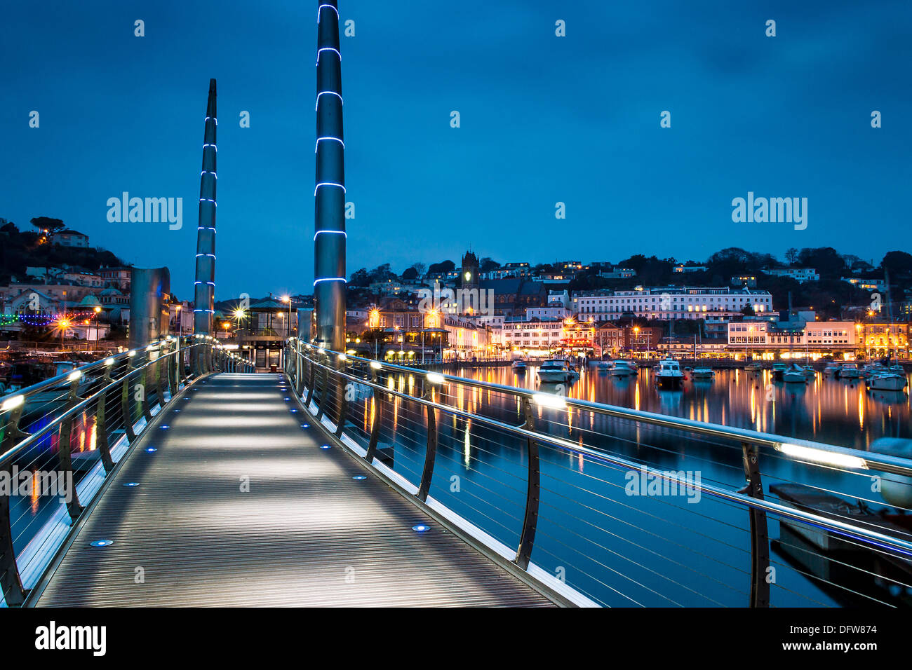 Torquay Harbour Bridge Stock Photo - Alamy