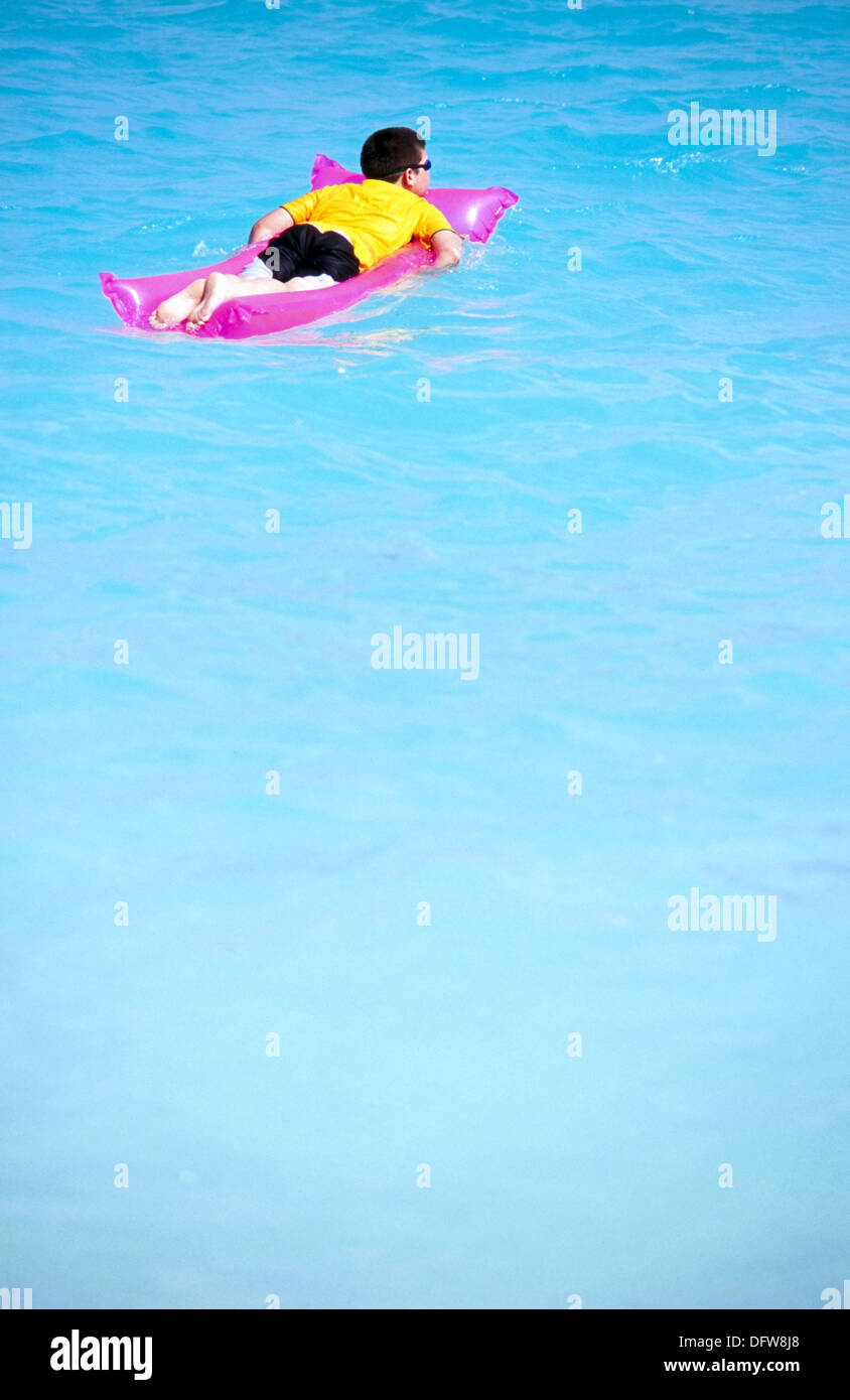Inflatable air bed floating in hi-res stock photography and images - Alamy