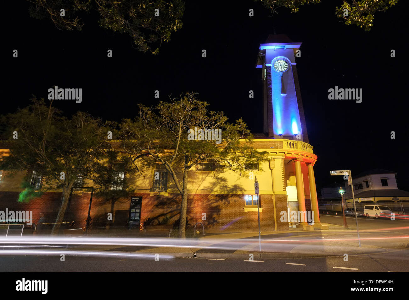 Sandgate Town Hall at dusk Stock Photo - Alamy