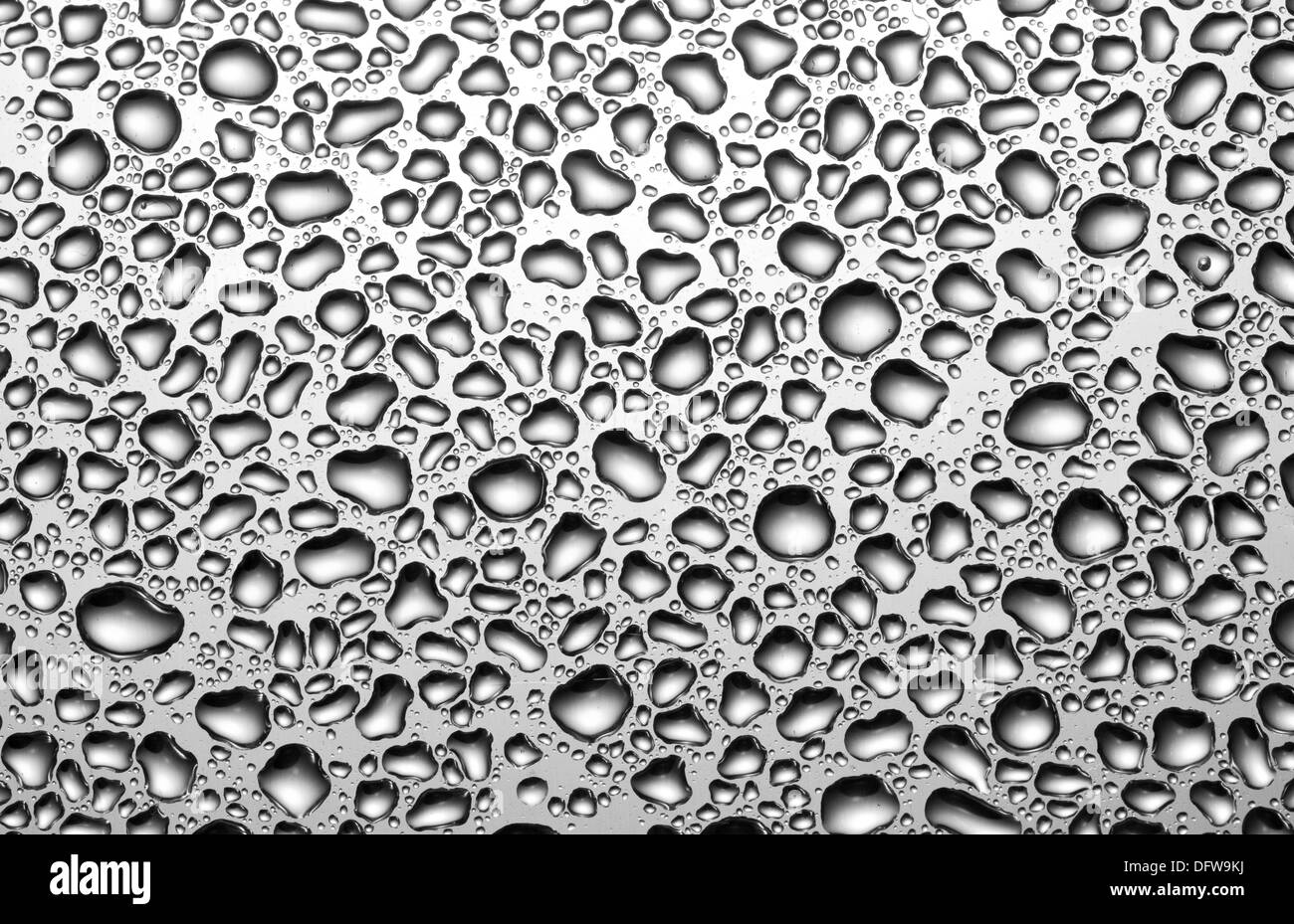 Water droplets on metal surface Stock Photo - Alamy