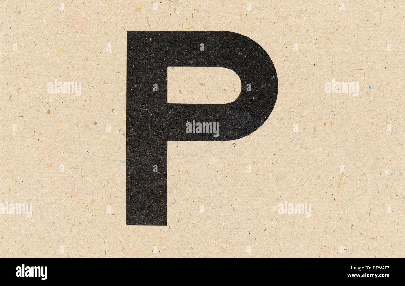 alphabet sign on paperboard Stock Photo - Alamy