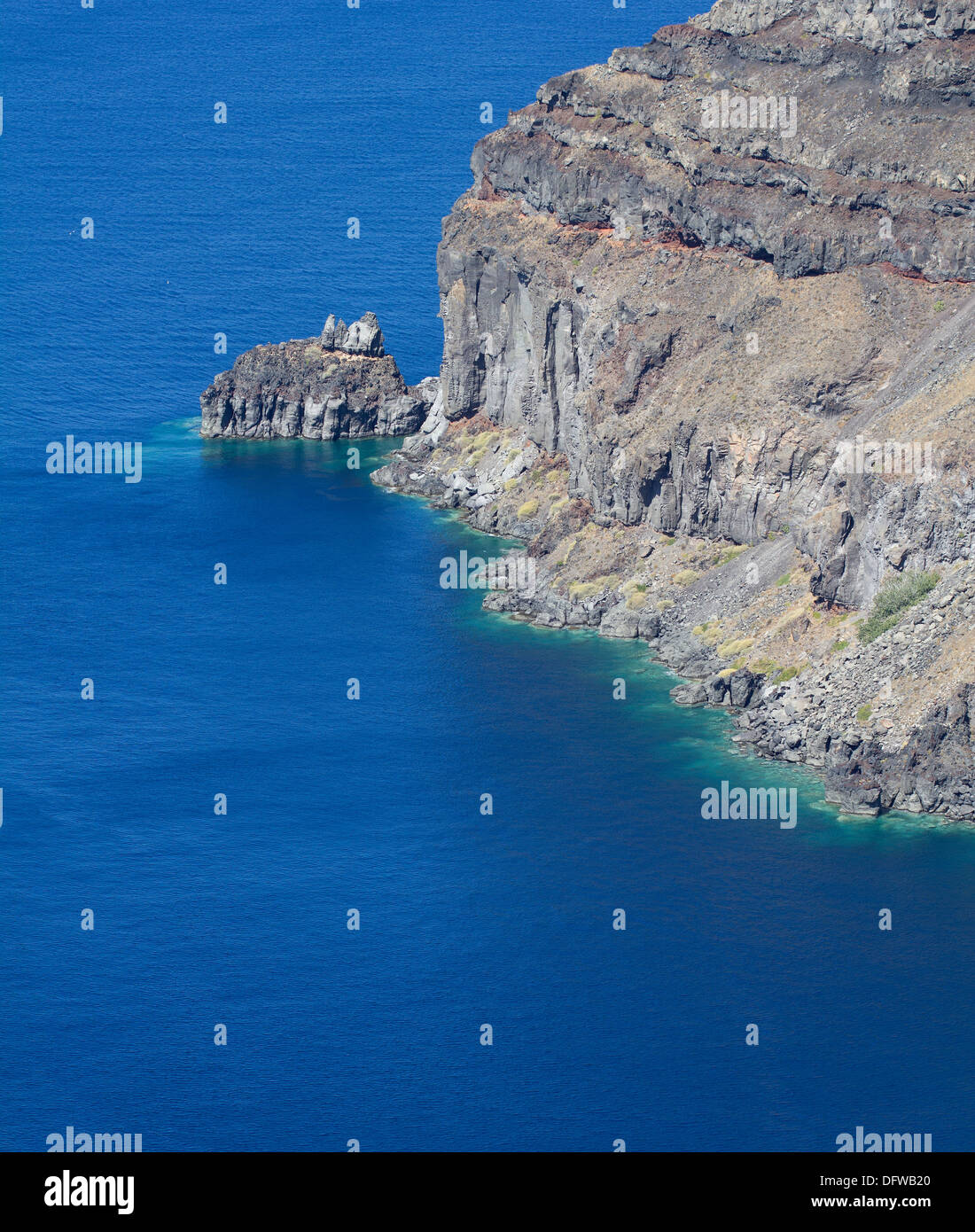 Caldera santorini volcano crater hi-res stock photography and images ...