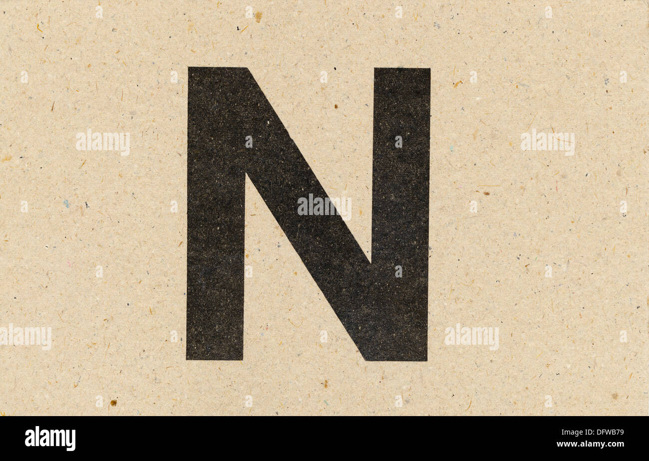 alphabet sign on paperboard Stock Photo - Alamy