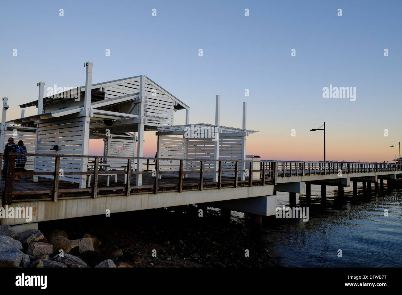 Woody point jetty sunset hi-res stock photography and images - Alamy