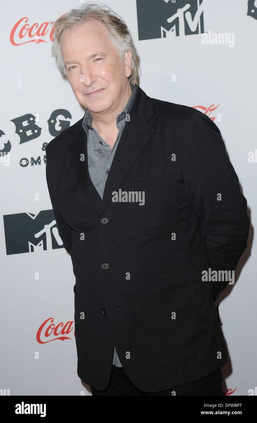 New York, NY, USA. 8th Oct, 2013. Alan Rickman at arrivals for CBGB ...