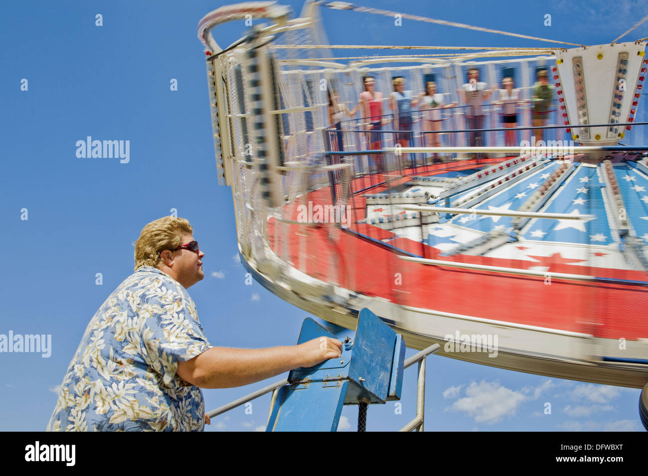 Carnival ride operator hi-res stock photography and images - Alamy
