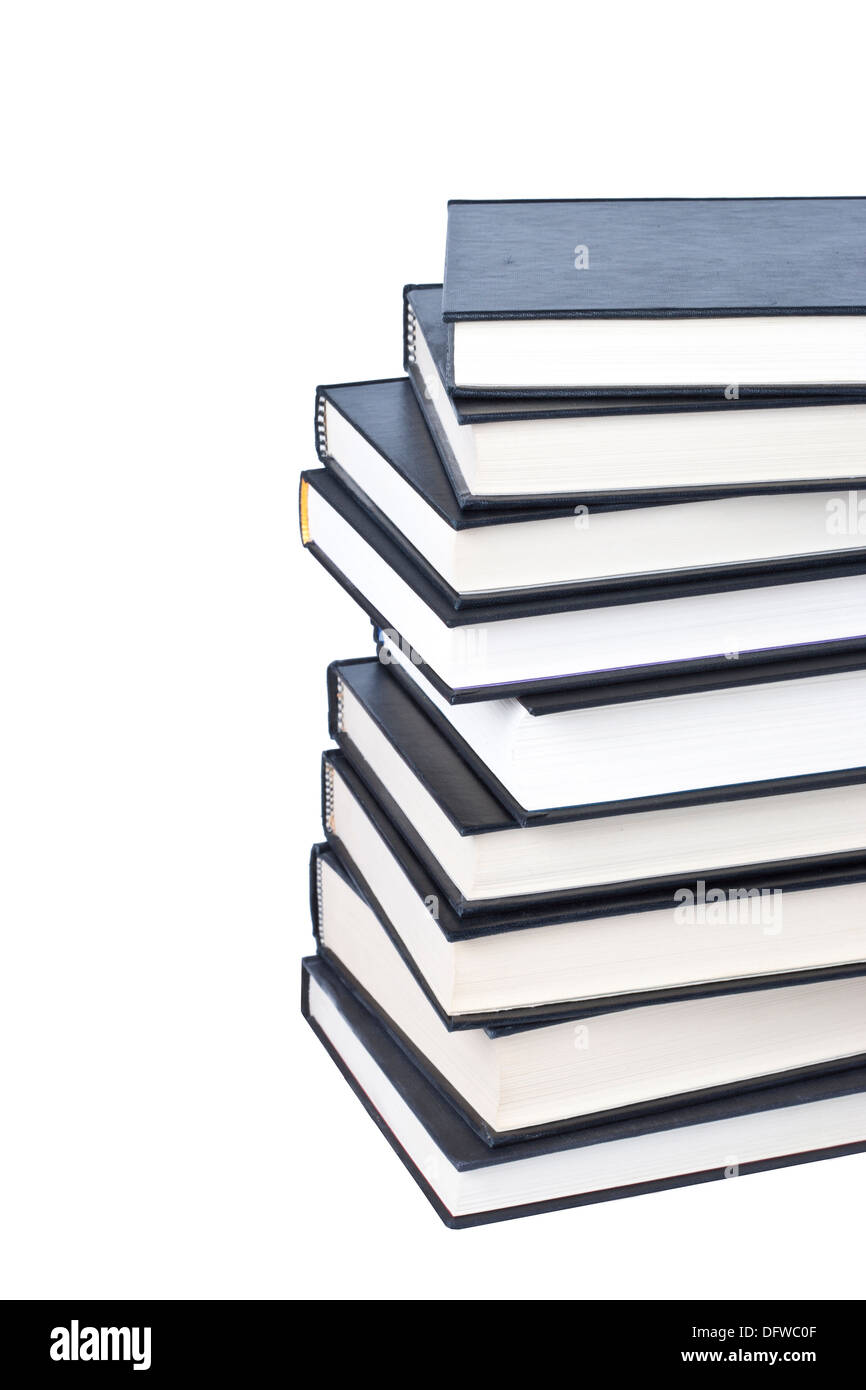 Hardcover Books on a white background Stock Photo - Alamy