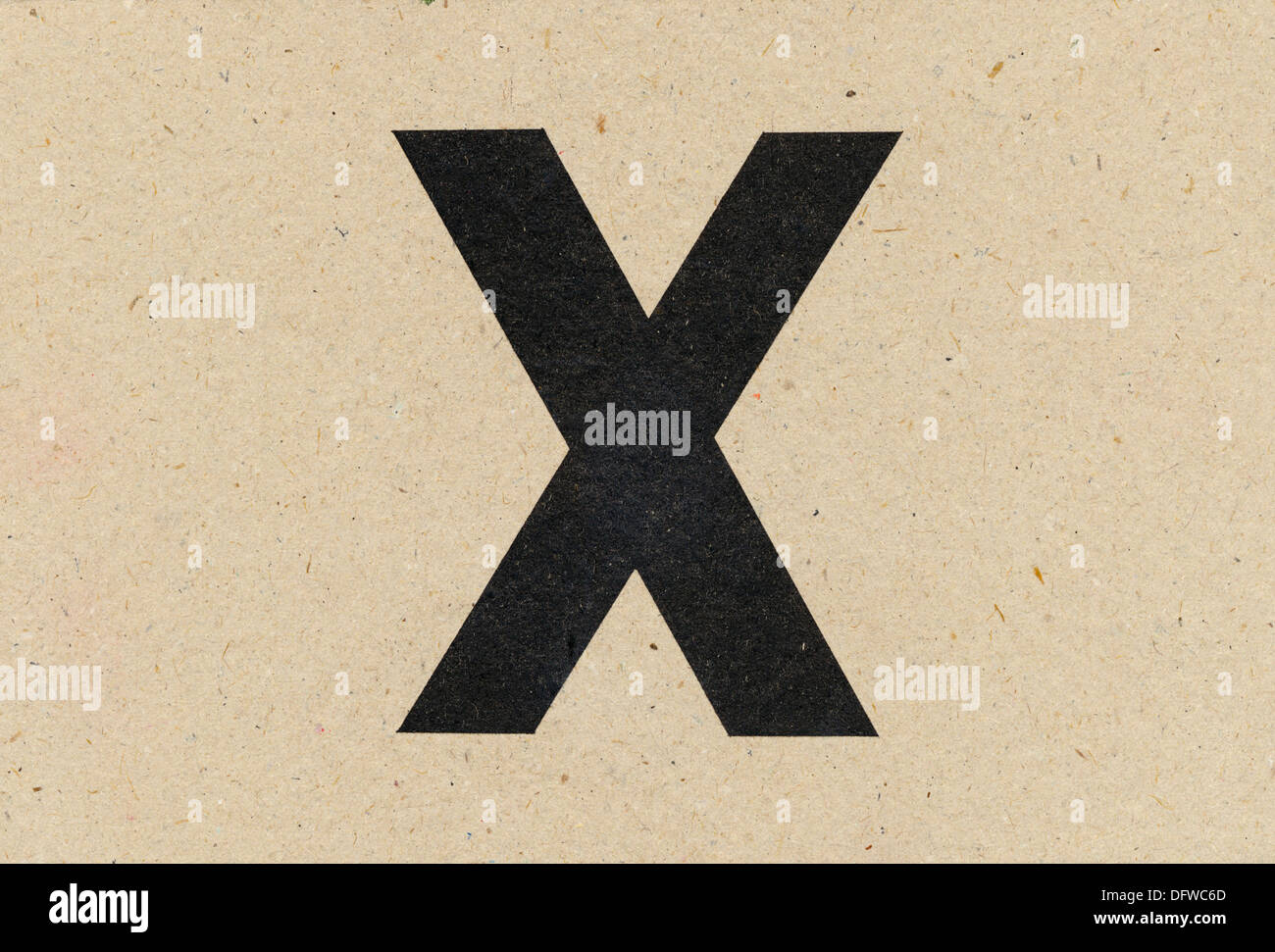 alphabet sign on paperboard Stock Photo - Alamy