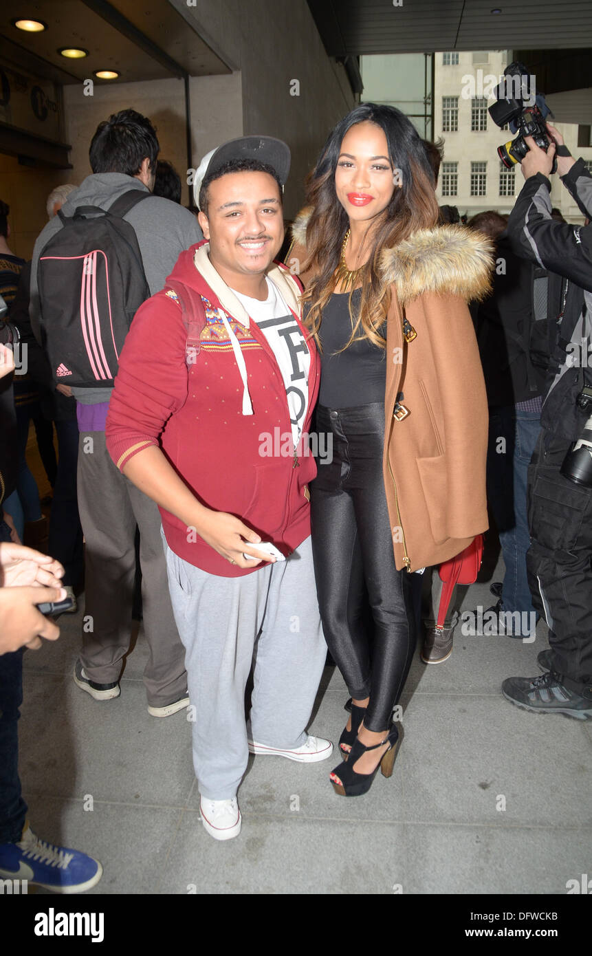 London, UK. 09th Oct, 2013. X-Factor contestant Tamera Foster seen at ...