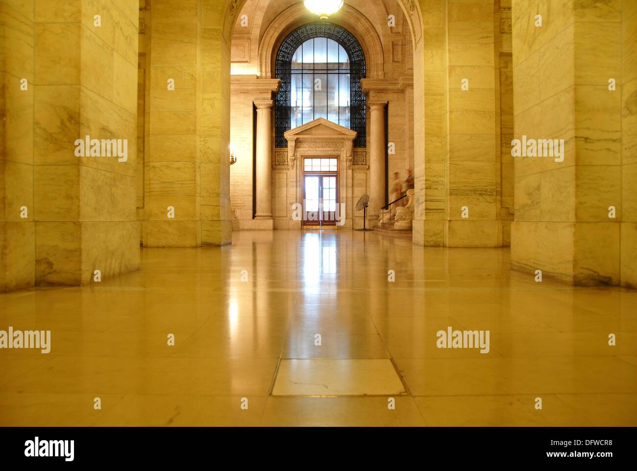 Interior new york public library map hi-res stock photography and ...