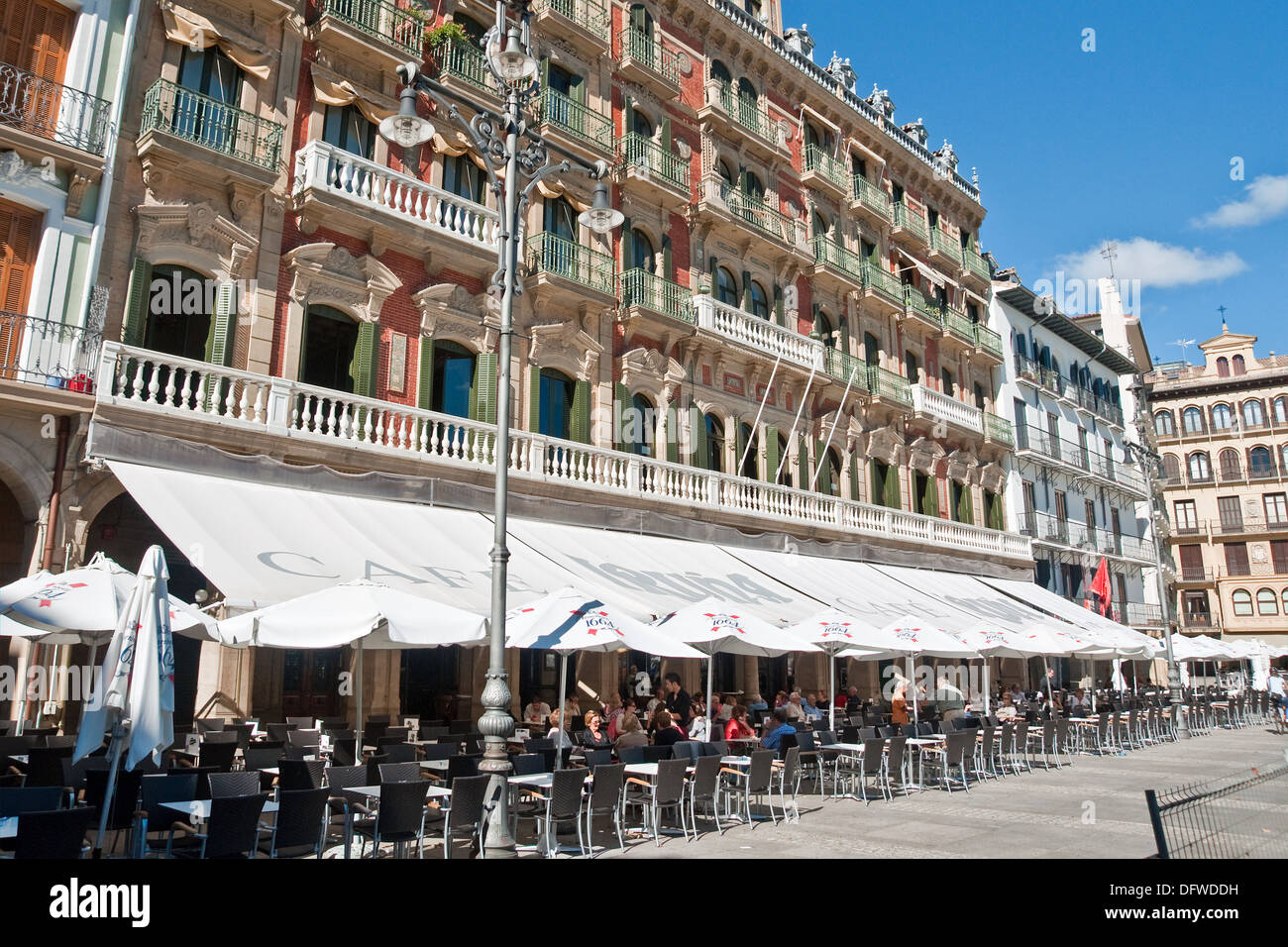 Cafe Iruna, favourite watering hole of author Ernest Hemingway, in ...