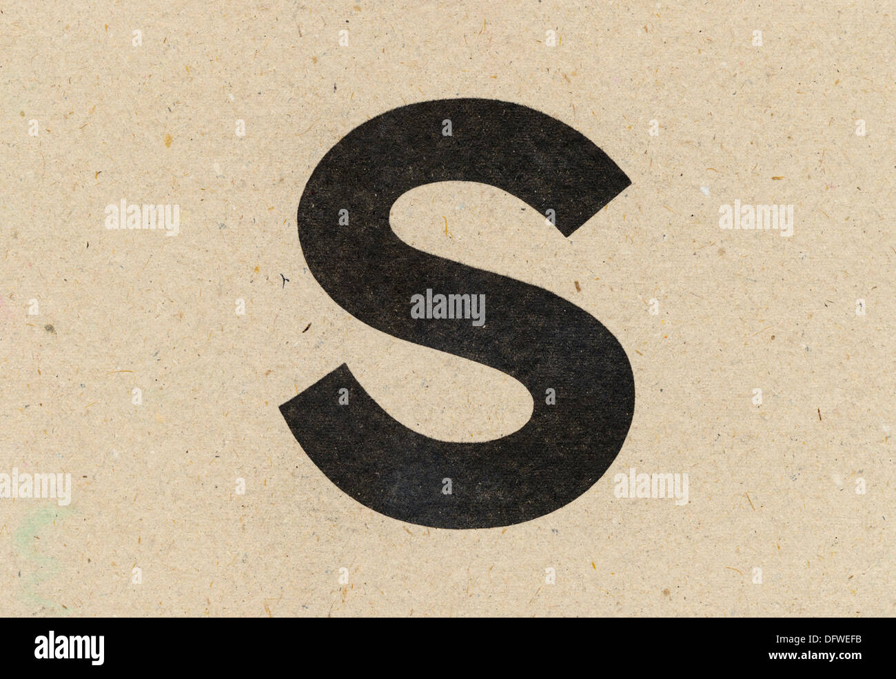 alphabet sign on paperboard Stock Photo - Alamy