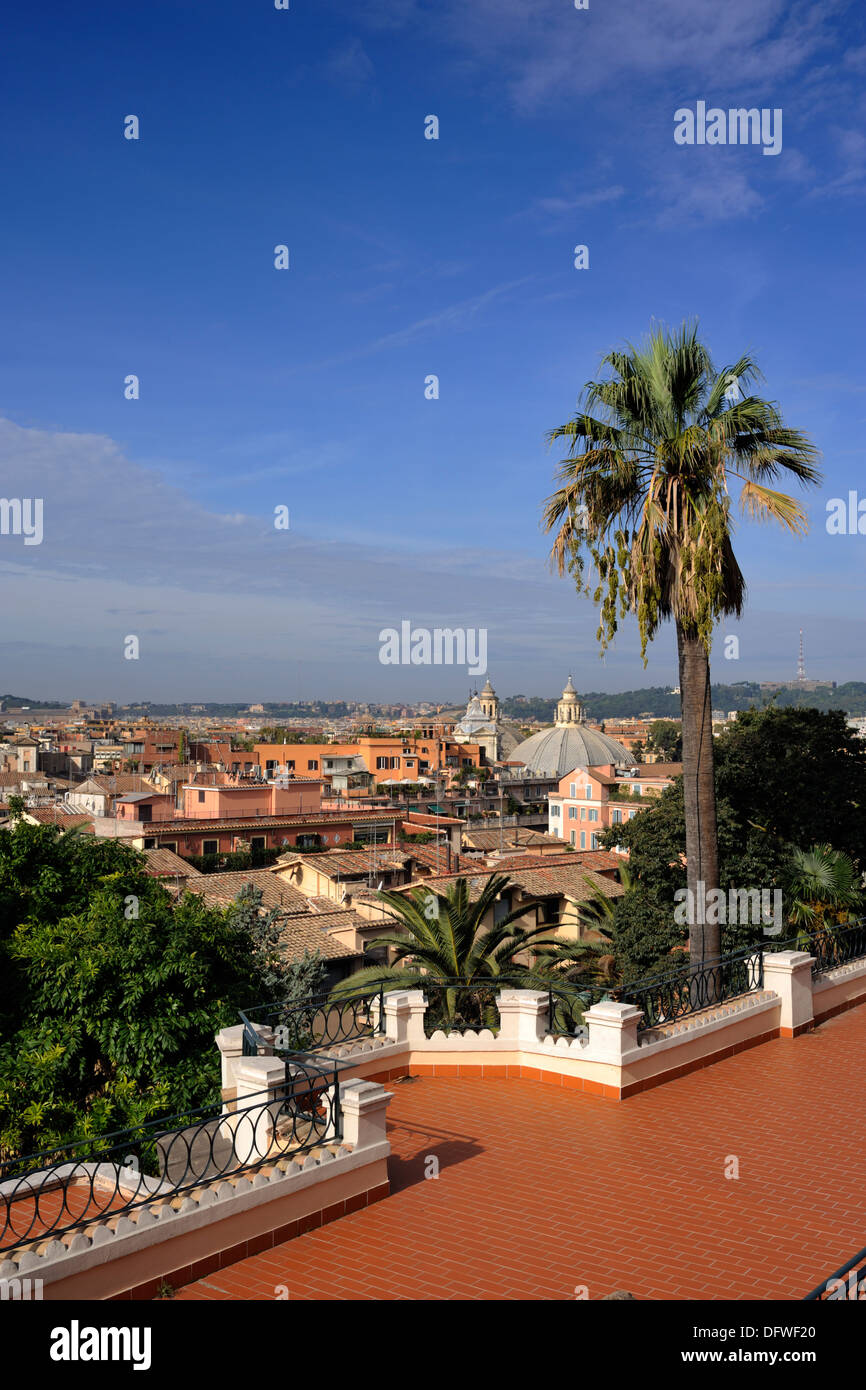 Italy, Rome, terrace and city Stock Photo - Alamy