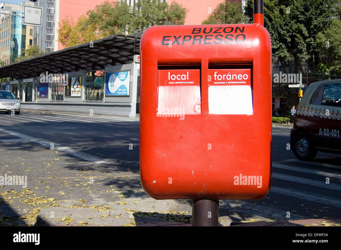 Mailbox Avenida Insurgentes Mexico City Stock Photo - Alamy