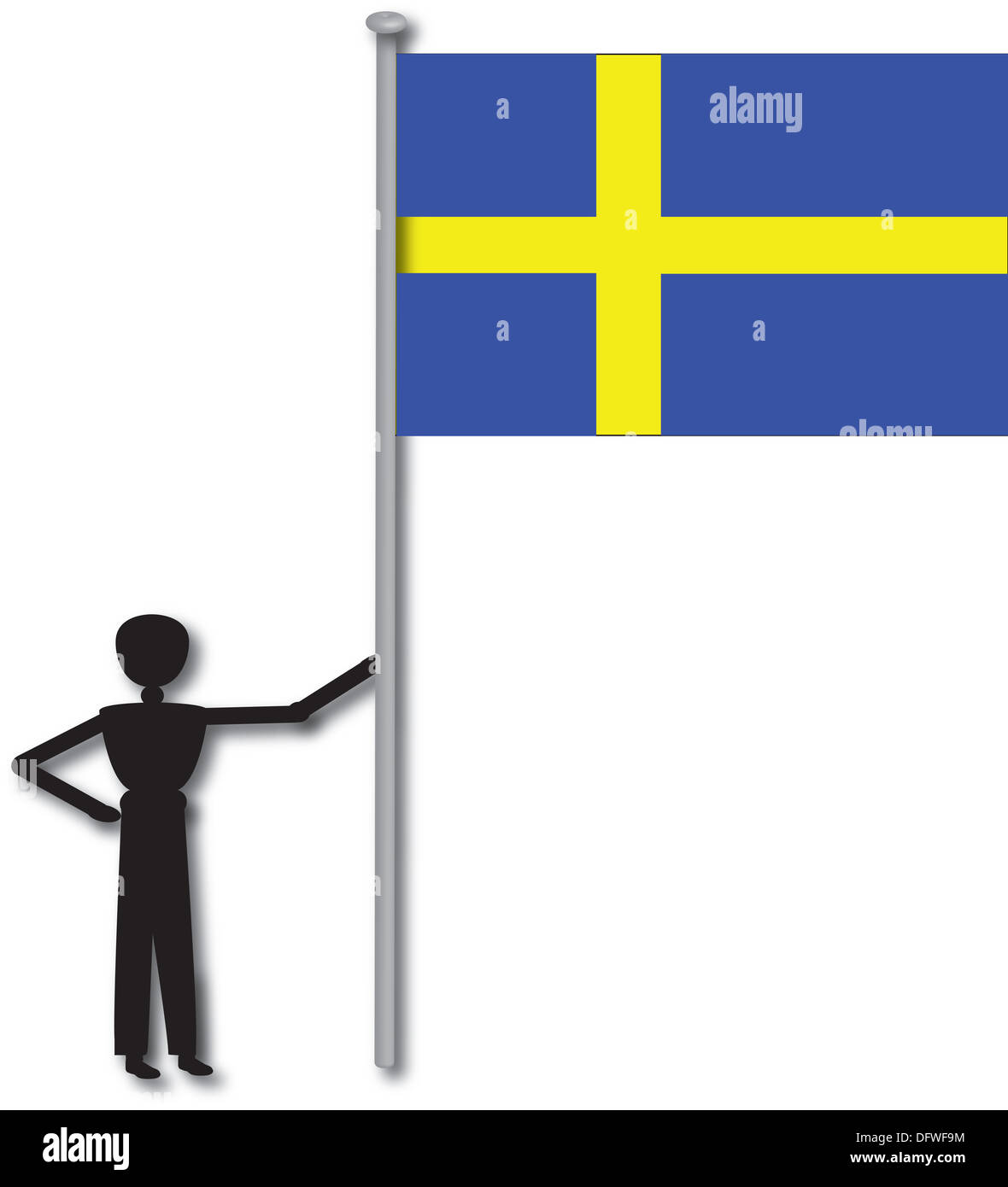 Man swedish flag hi-res stock photography and images - Alamy