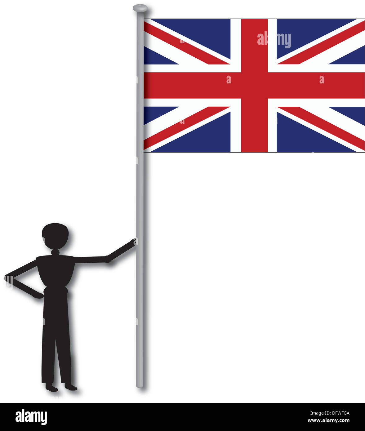 Man with england flag hi-res stock photography and images - Alamy