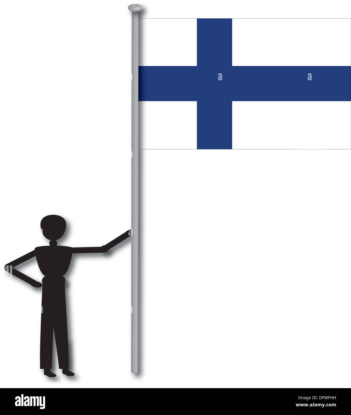 man with flag from country Stock Photo - Alamy