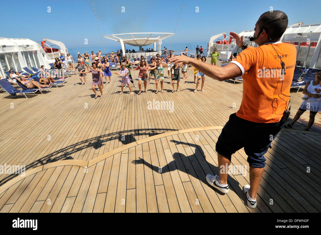 Cruise ship dance deck hi-res stock photography and images - Alamy